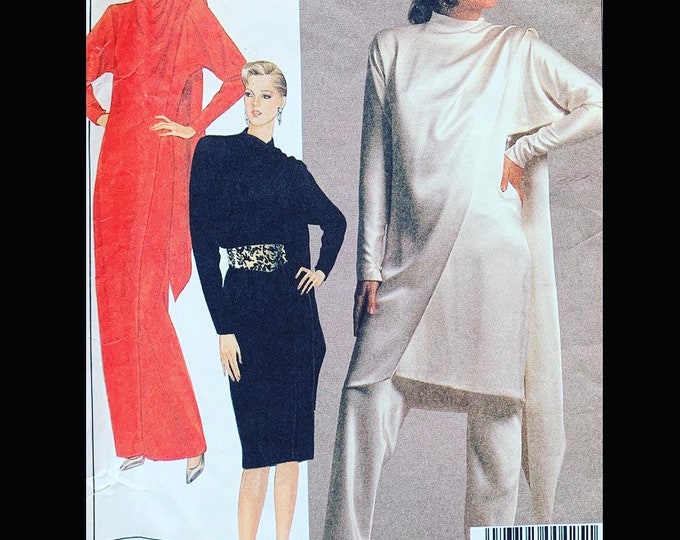 Mccalls 8870 B42, Halston Sewing Pattern, Evening Dress Pattern ...