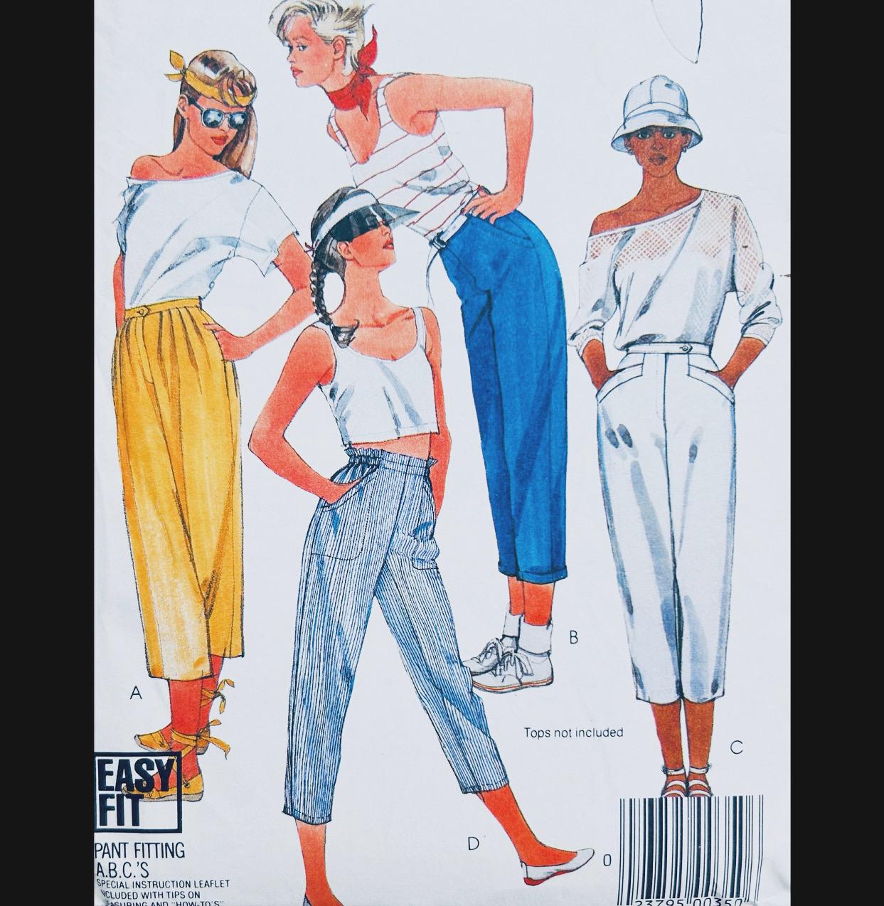 Mccalls 9018 W26, Womens Capri Pants Pattern, Cropped Pants Pattern ...