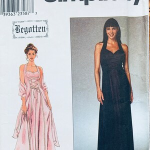 Simplicity 8984, Corset Dress Sewing Pattern, Begotten Pattern, Halter ...