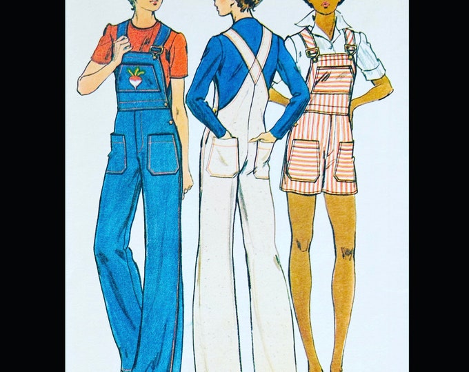 Butterick 3570 B34, Bib Overalls Pattern Women, Vintage Overall Pattern ...