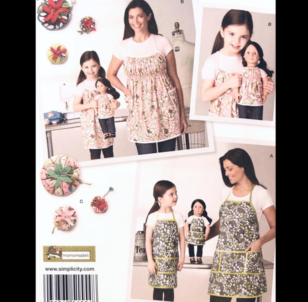 Apron Patterns to Sew, Pinafore Apron Pattern, DIY Apron, Mommy and Me ...
