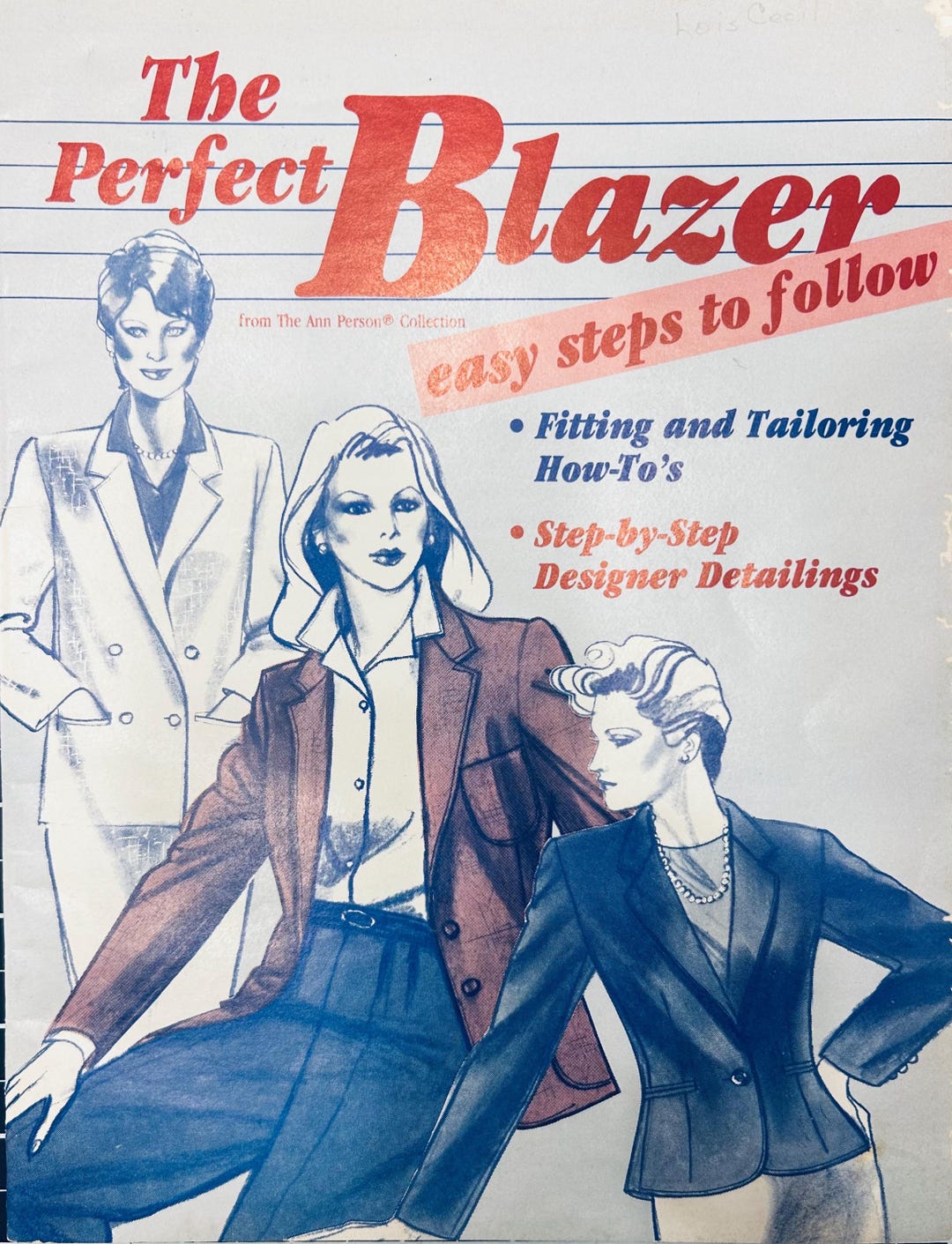 Tailoring Book, Perfect Blazer, Vintage Sewing Books, Sewing Tutorials ...
