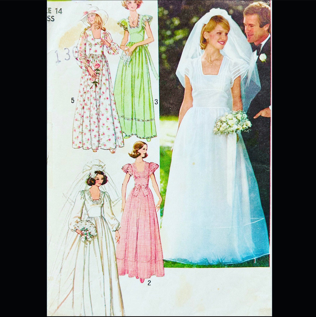 Simplicity 7886 B36, Wedding Dress Pattern, Wedding Gown Patterns ...