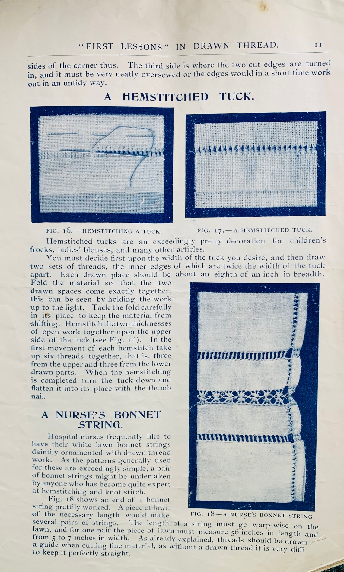 Turn of the Century Drawn Thread Embroidery Pulled Thread - Etsy