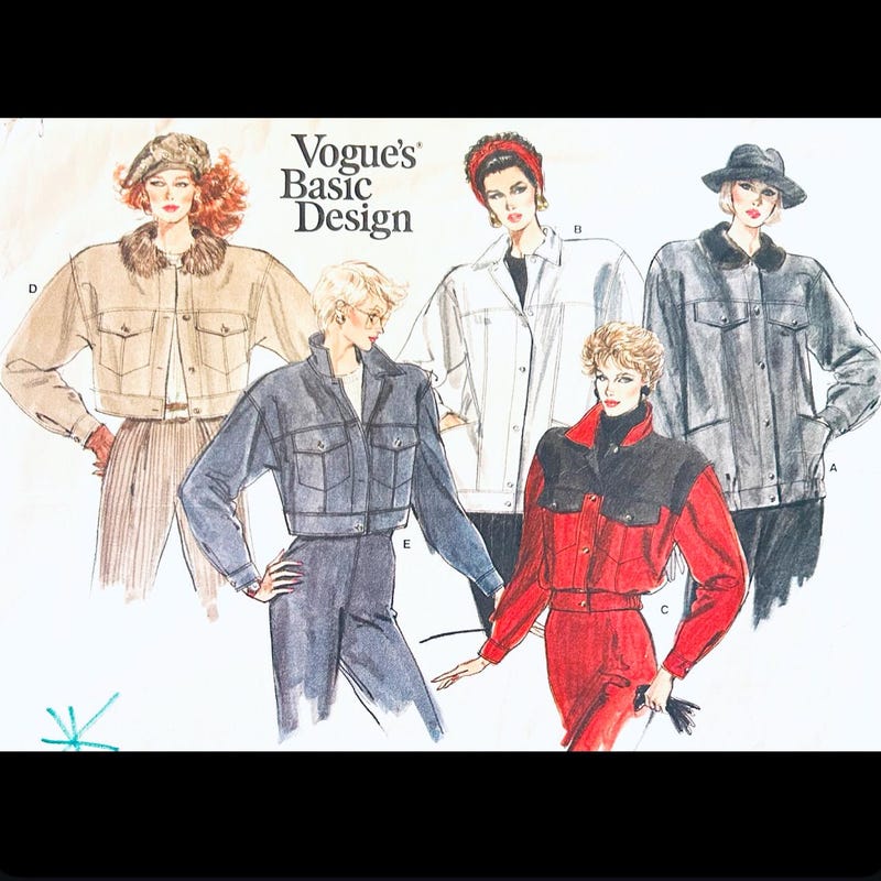 Vogue Jacket Pattern - Etsy
