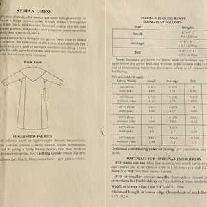 Folkwear Sewing Pattern, Syrian Dress, Caftan Pattern for Women, Kaftan ...