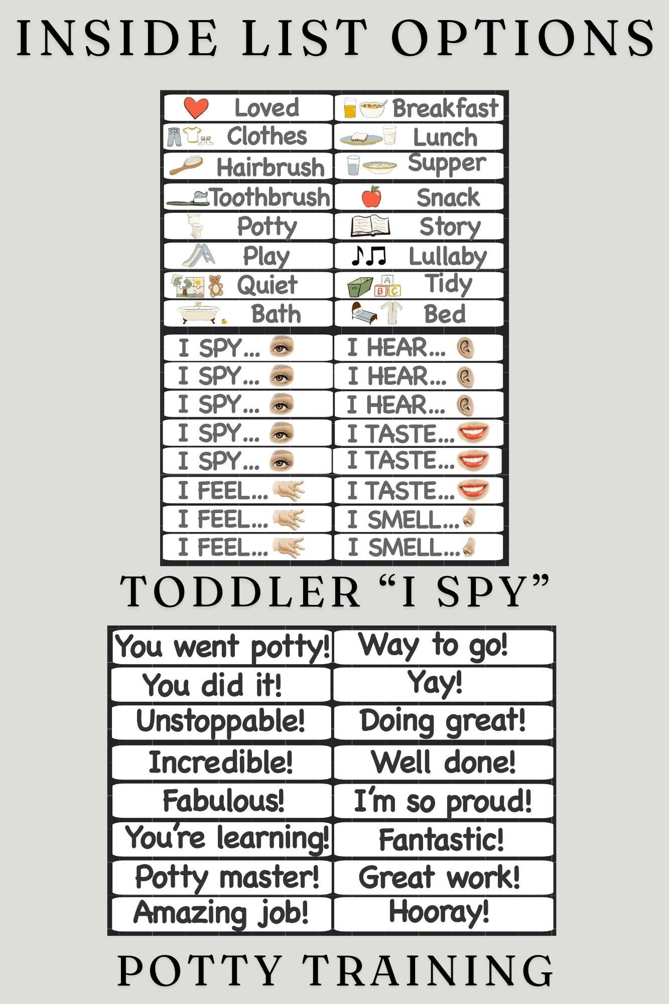 Chore Chart for Kids Routine Chart ADHD Checklist Daily ...