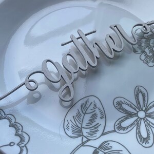 SVG Holiday Place Setting Words set of 6 - Etsy