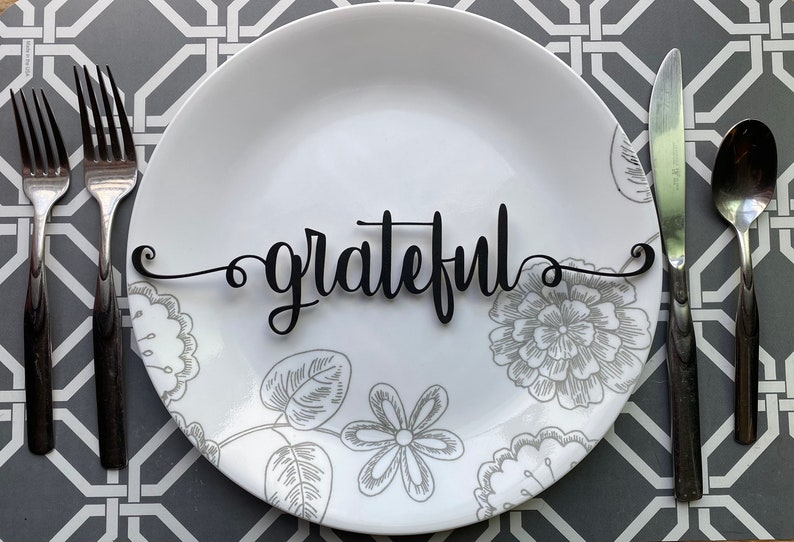 SVG Holiday Place Setting Words set of 6 - Etsy