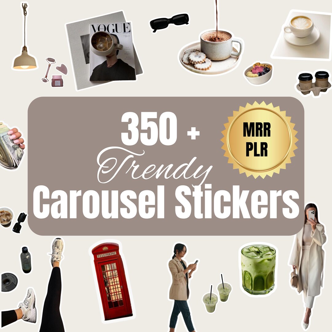 350+ Instagram Carousel Stickers, Canva Templates for Social Media ...