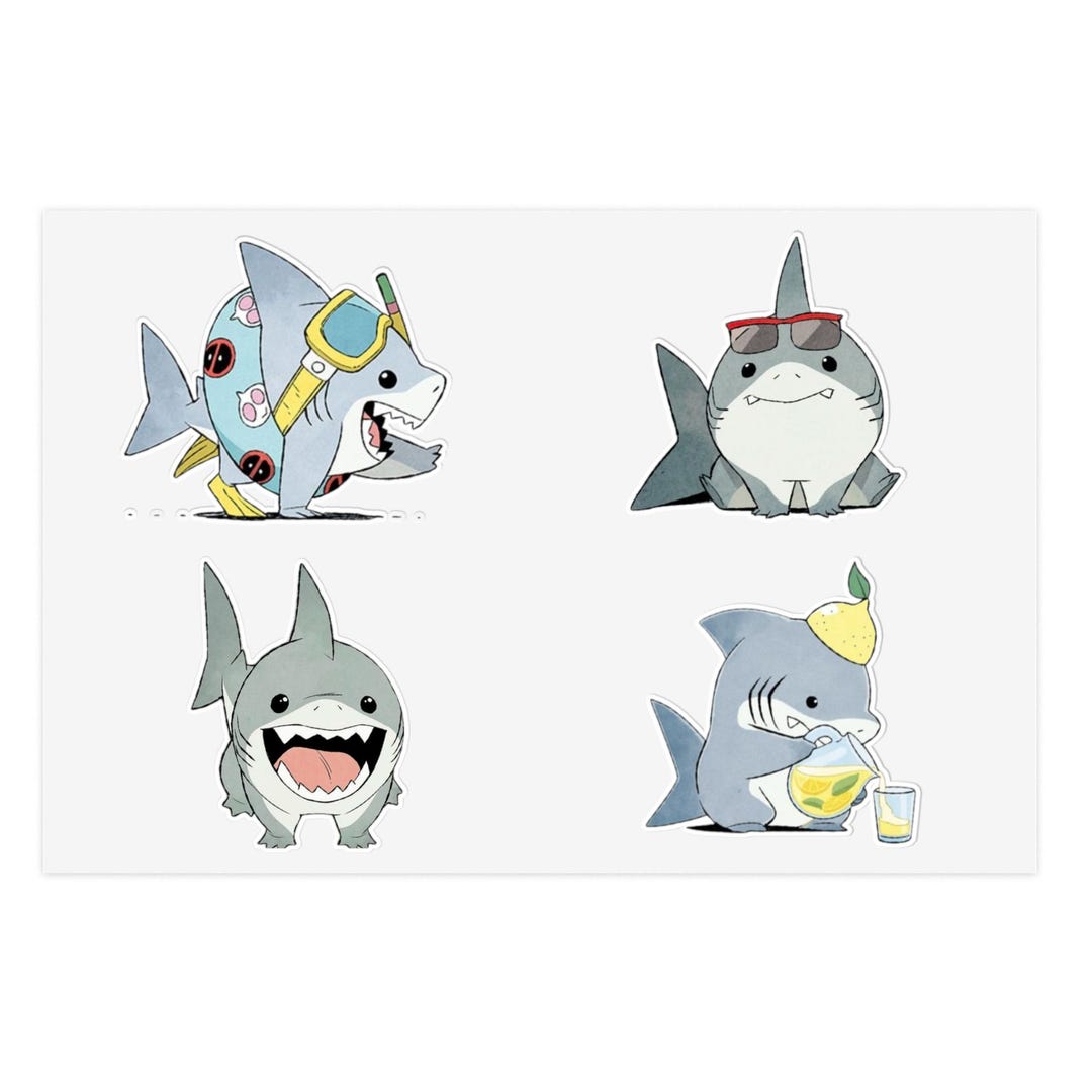 Marvel Comics Jeff the Land Shark Sticker Sheet Marvel Inspired Marvel ...