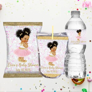 Afro Princess Baby Shower Bundle, READY TO PRINT African Princess Chip ...