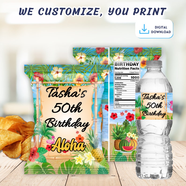 Hawaiian Party Favors, Luau Birthday Favors, Hawaiian Birthday, Adult ...