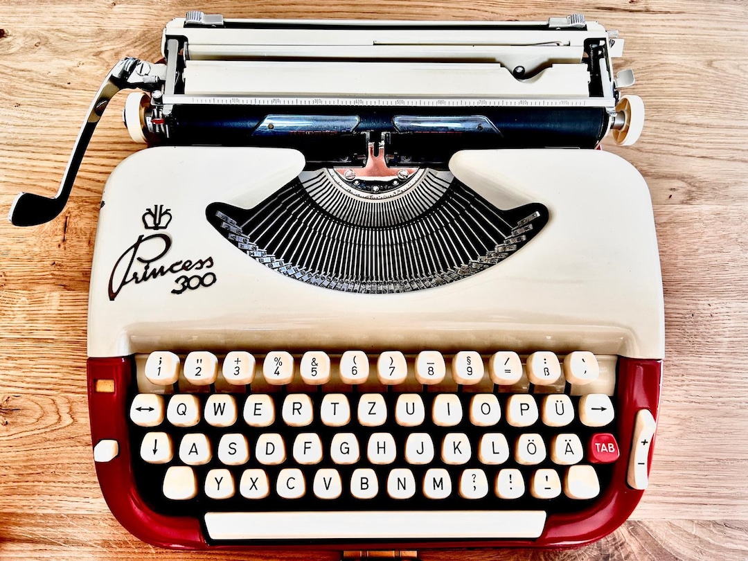 Princess 300 Typewriter With Case, Good Condition, Portable, Antique ...