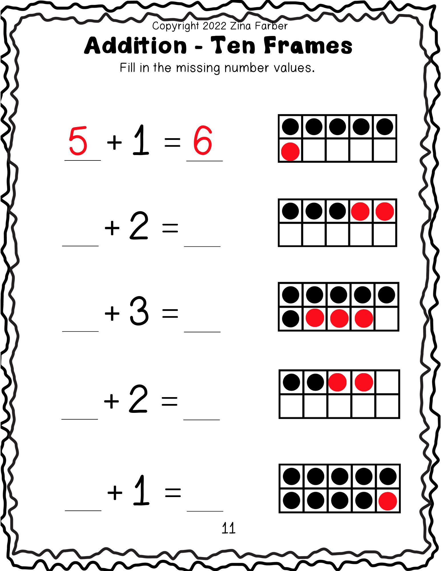 Math Activities 1 to 10 - Grade 1 Math Worksheets - Etsy
