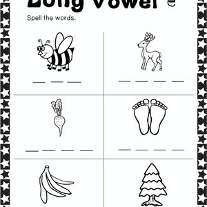 Long Vowels Phonics Worksheets CVCE Worksheets - Etsy