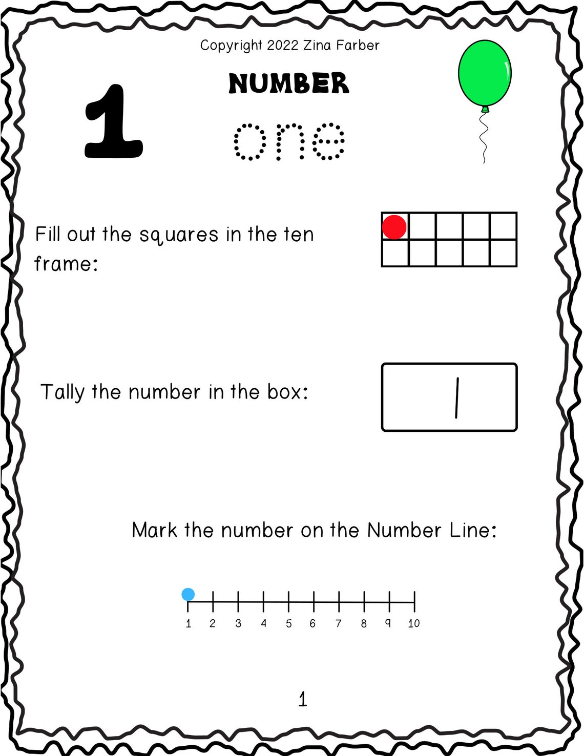 Math Activities 1 to 10 - Grade 1 Math Worksheets - Etsy