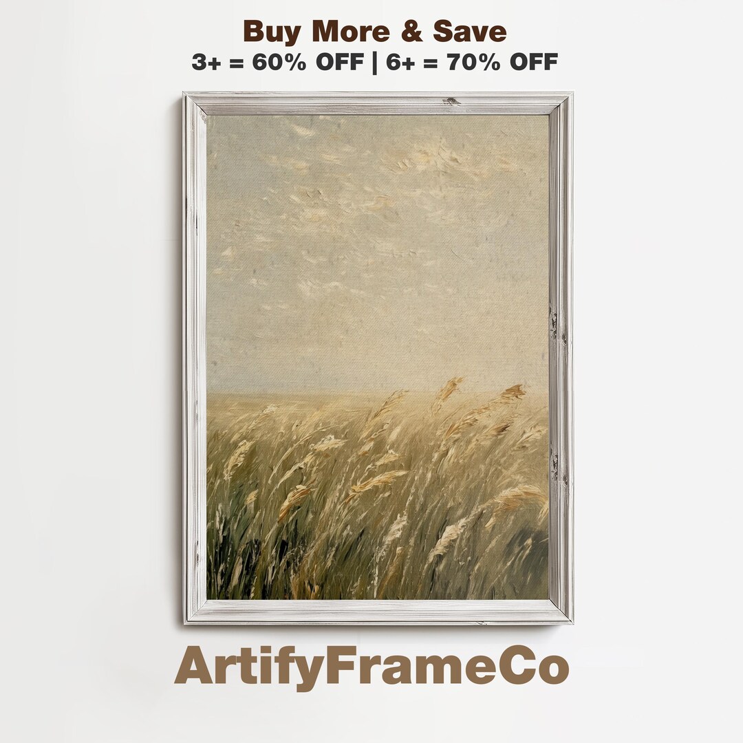 Windswept Meadow Wall Art, Printable, Digital Download, Olive Green ...