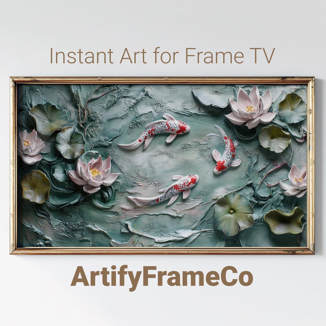 Serene Japanese Garden 3D Textured Frame TV Art, Peaceful Zen ...