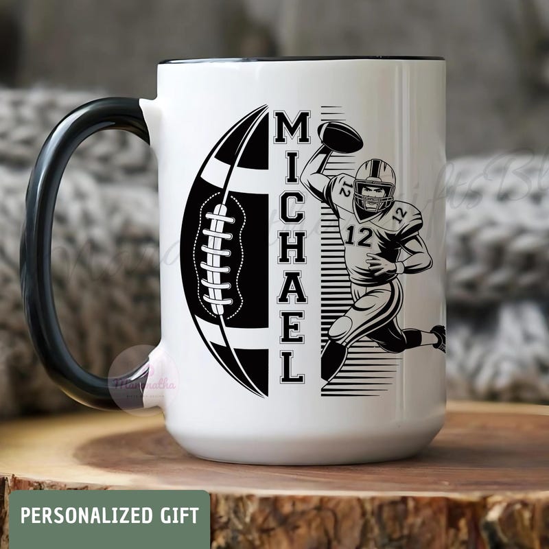 Football Team Player Mug - Etsy