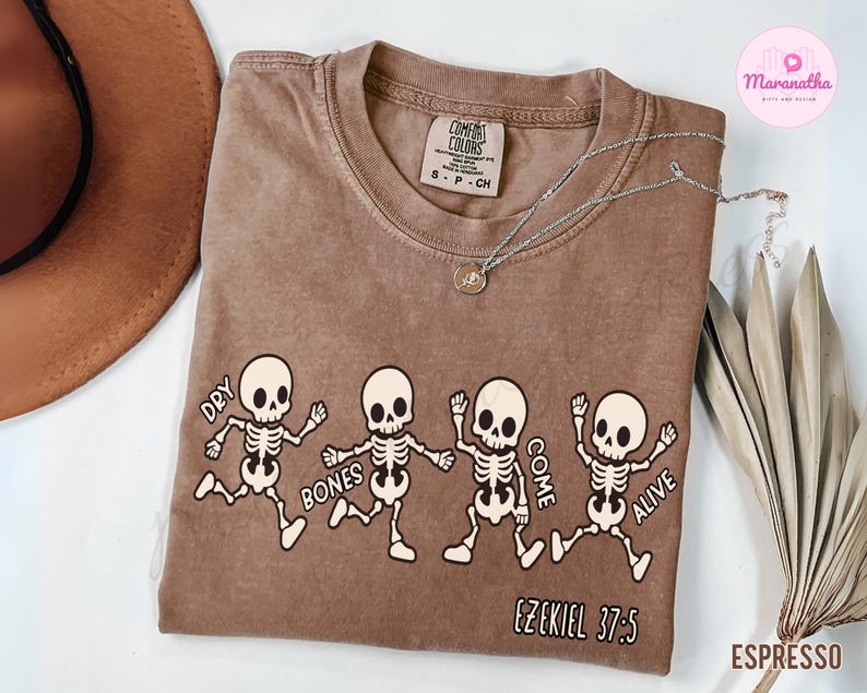Dry Bones Come Alive Shirt Ezekiel 37:5 Religious Halloween Christian ...