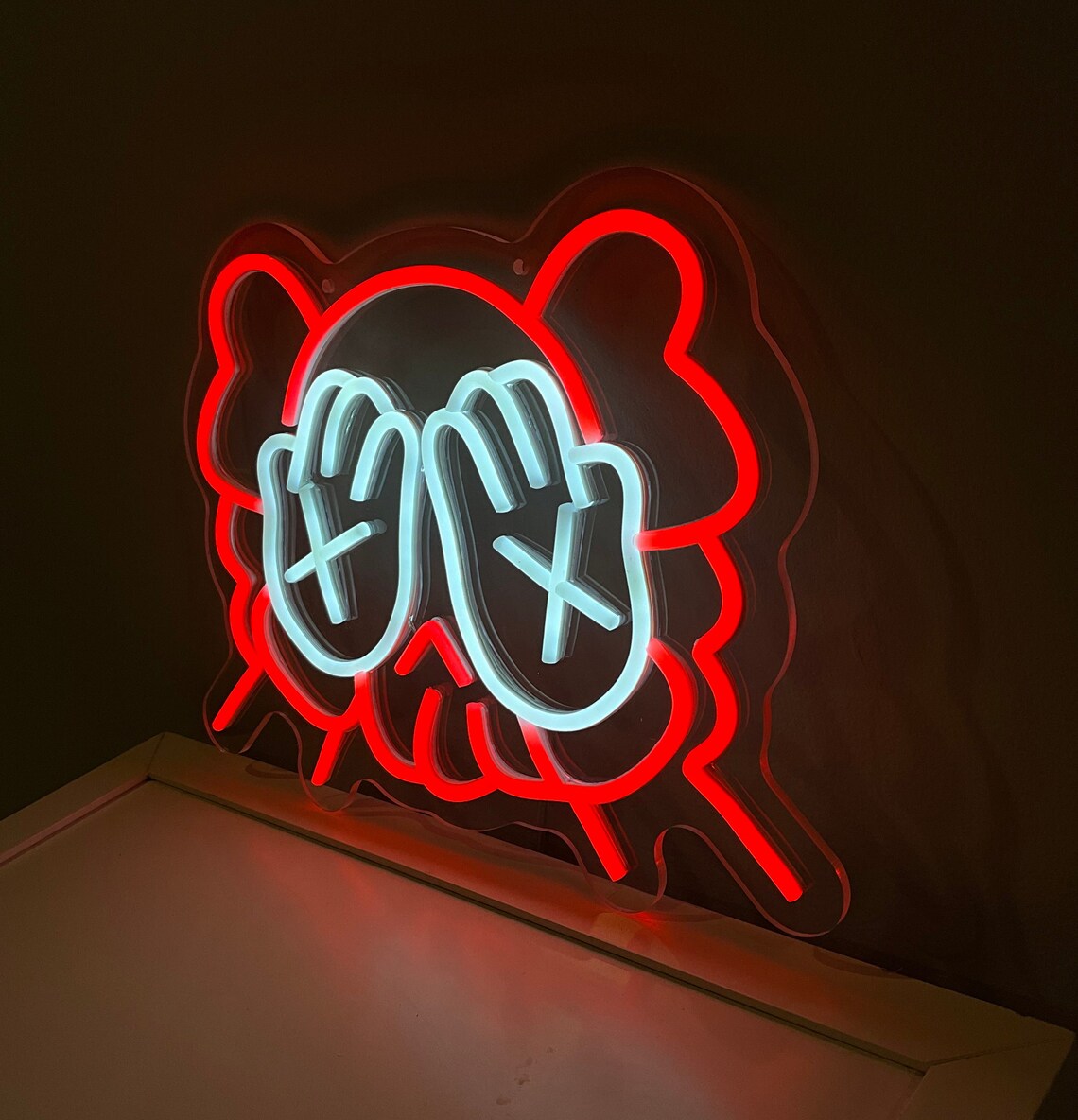 Neon Kaws Sign LED Neon Sign custom Neon Sign kaws Wall Art Atmosphere ...