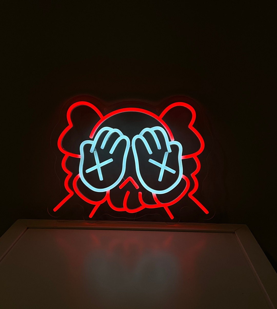 Neon Kaws Sign LED Neon Sign custom Neon Sign kaws Wall Art Atmosphere ...