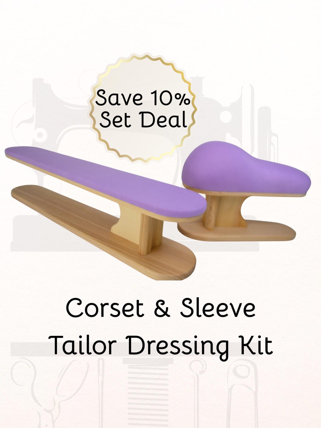 Tailors Sleeve Board & Bust Corset Press Set, Designer Bundle ...