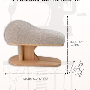 Wooden Tailor Ham & Corset Pressing Board, Combo Bust Tool for Sewing ...