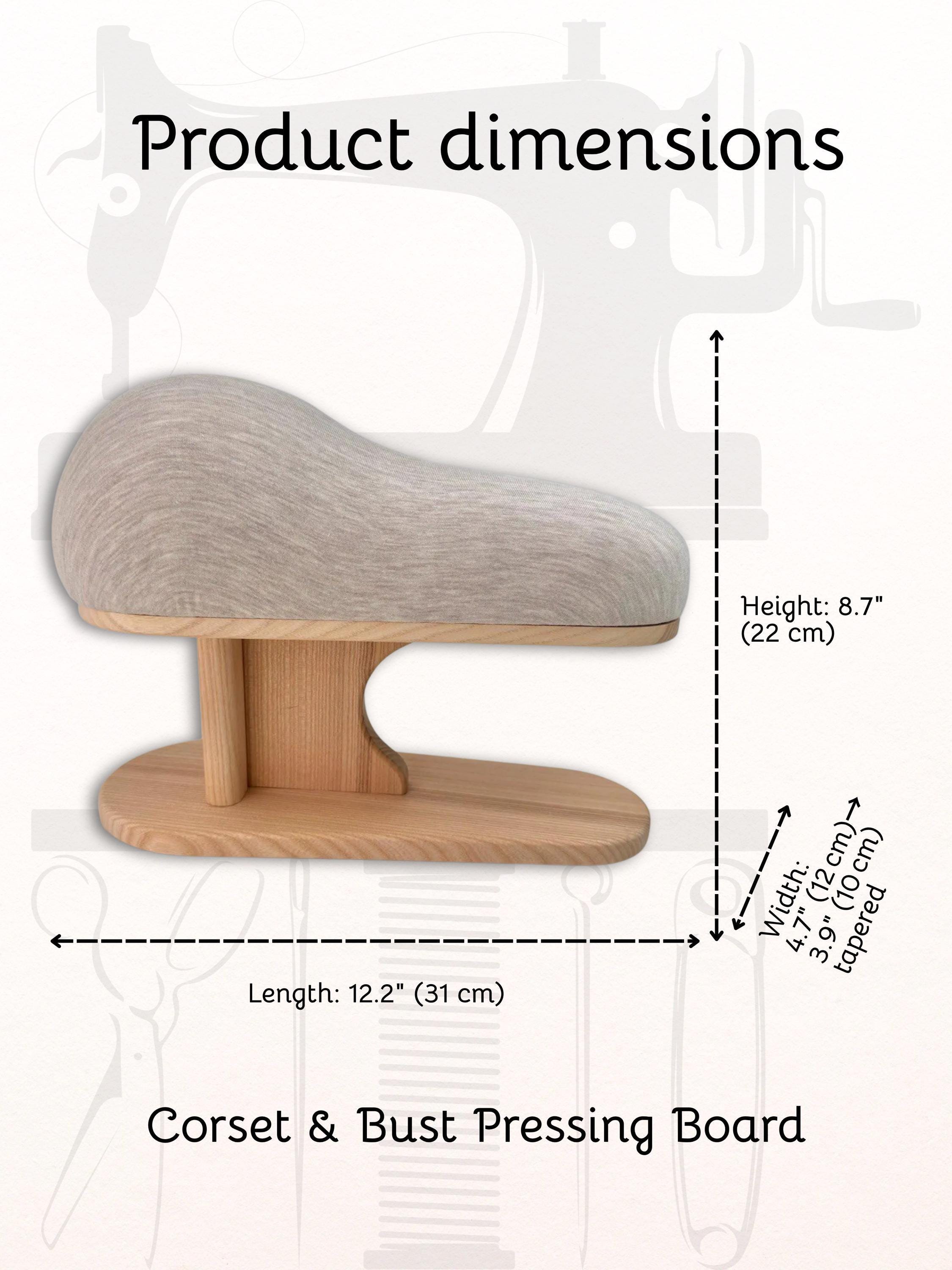 Wooden Tailor Ham & Corset Pressing Board, Combo Bust Tool for Sewing ...