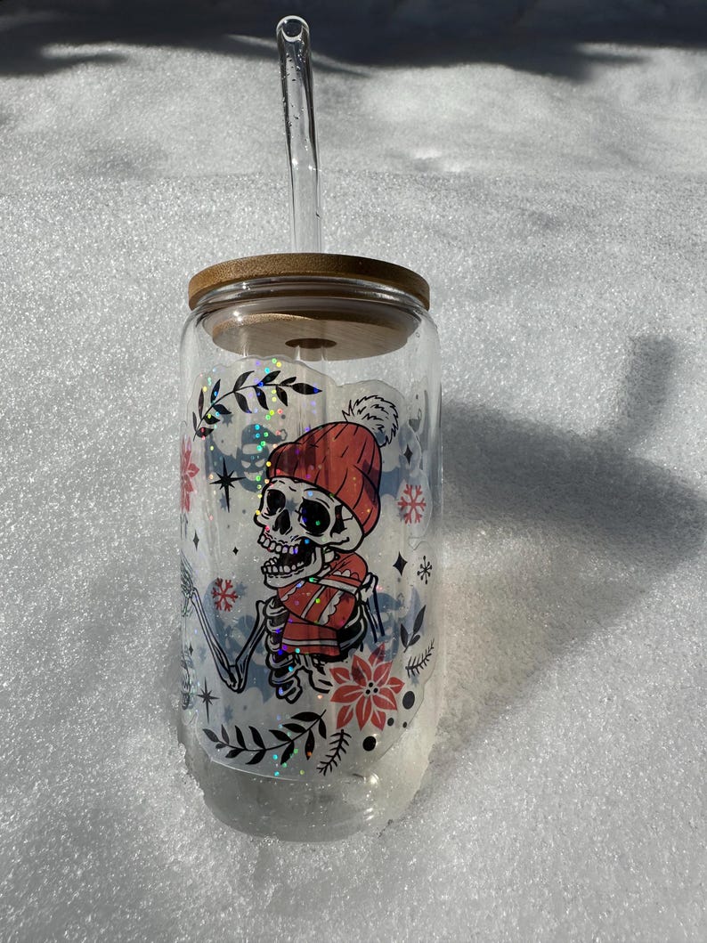 Tis the Season to Be Creepy Glass Tumbler - Etsy