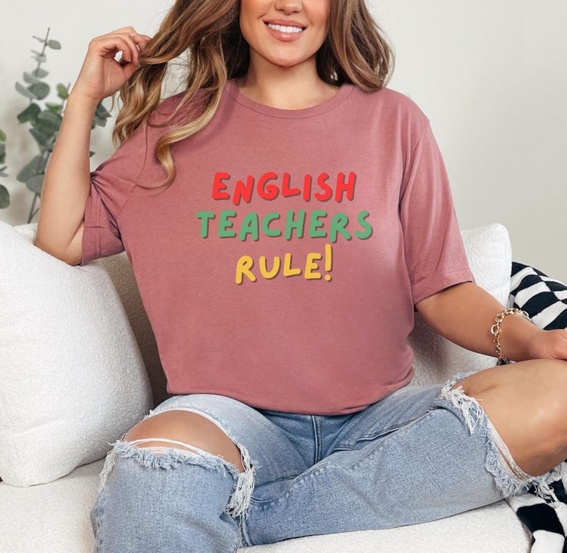 English Teacher Shirts, Teachers Rule Inspire Shirt, Back to School ...