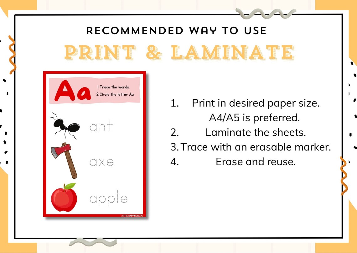 Word Tracing Cards for Kids | Preschool Handwriting Practice | Alphabet ...