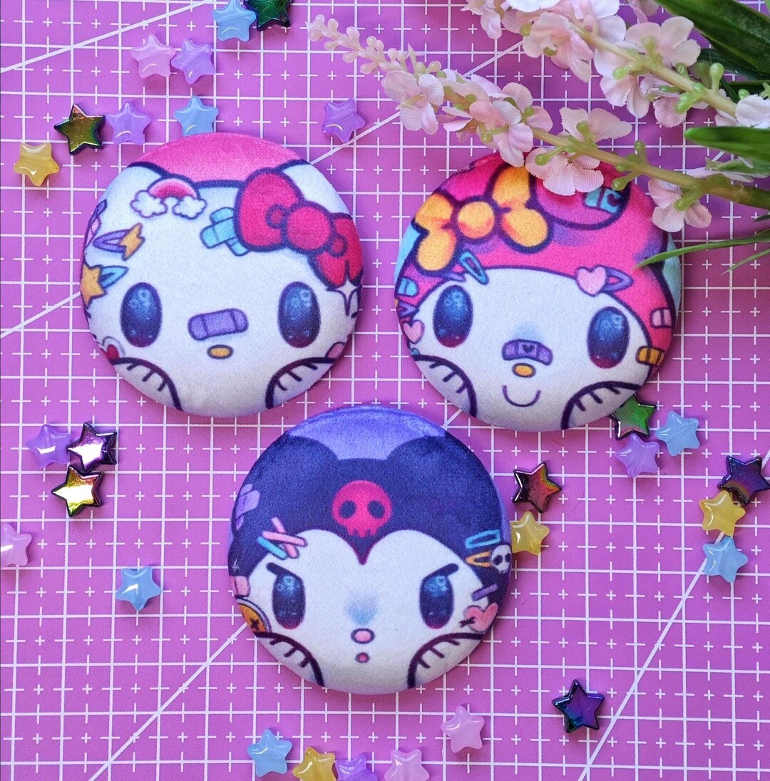 Plushie Sponch Soft Pin | Fanmade | Fan Art | Karomi | Kitty | Melody ...