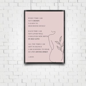 Self Love Original Printable Poem/prayer/ Digital Download - Etsy