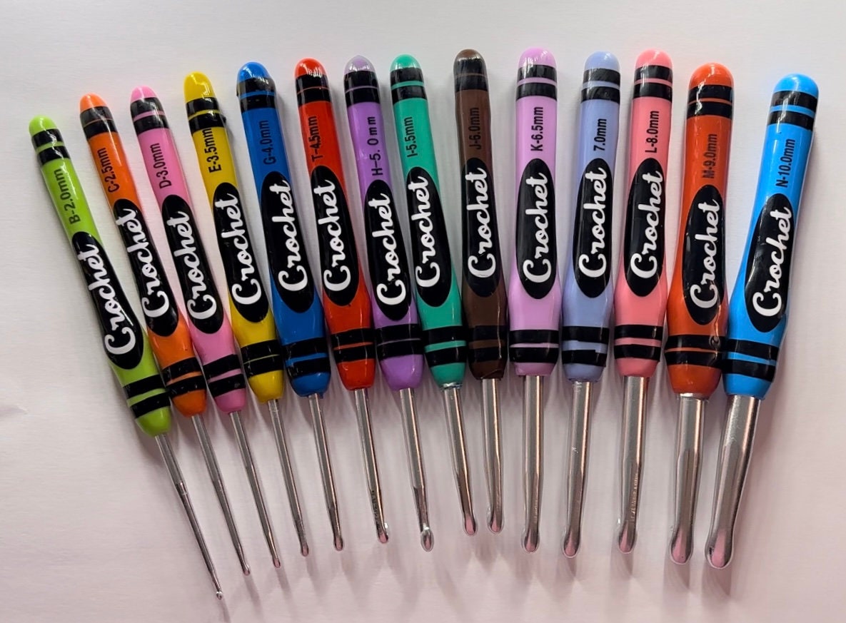 Crayon Crochet Hooks - Etsy