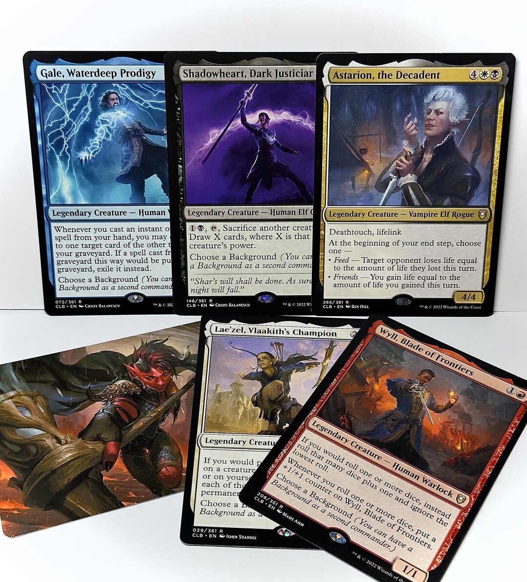 6x Baldurs Gate Origin Characters MTG Card Collection - *FULL ART ...