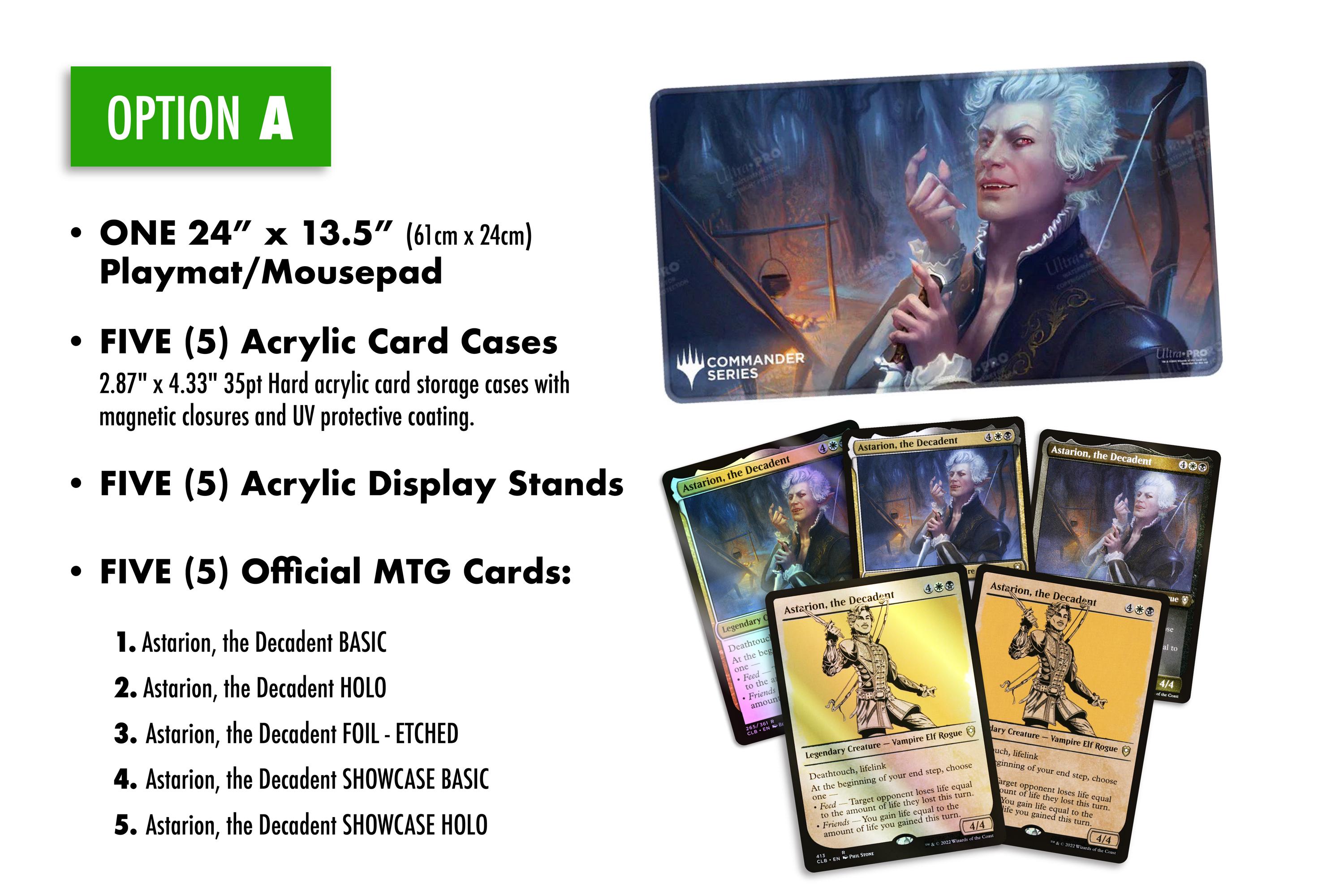 Astarion Gift Set | MTG Cards, Jumbo Mousepad, Acrylic Cases & Stands ...