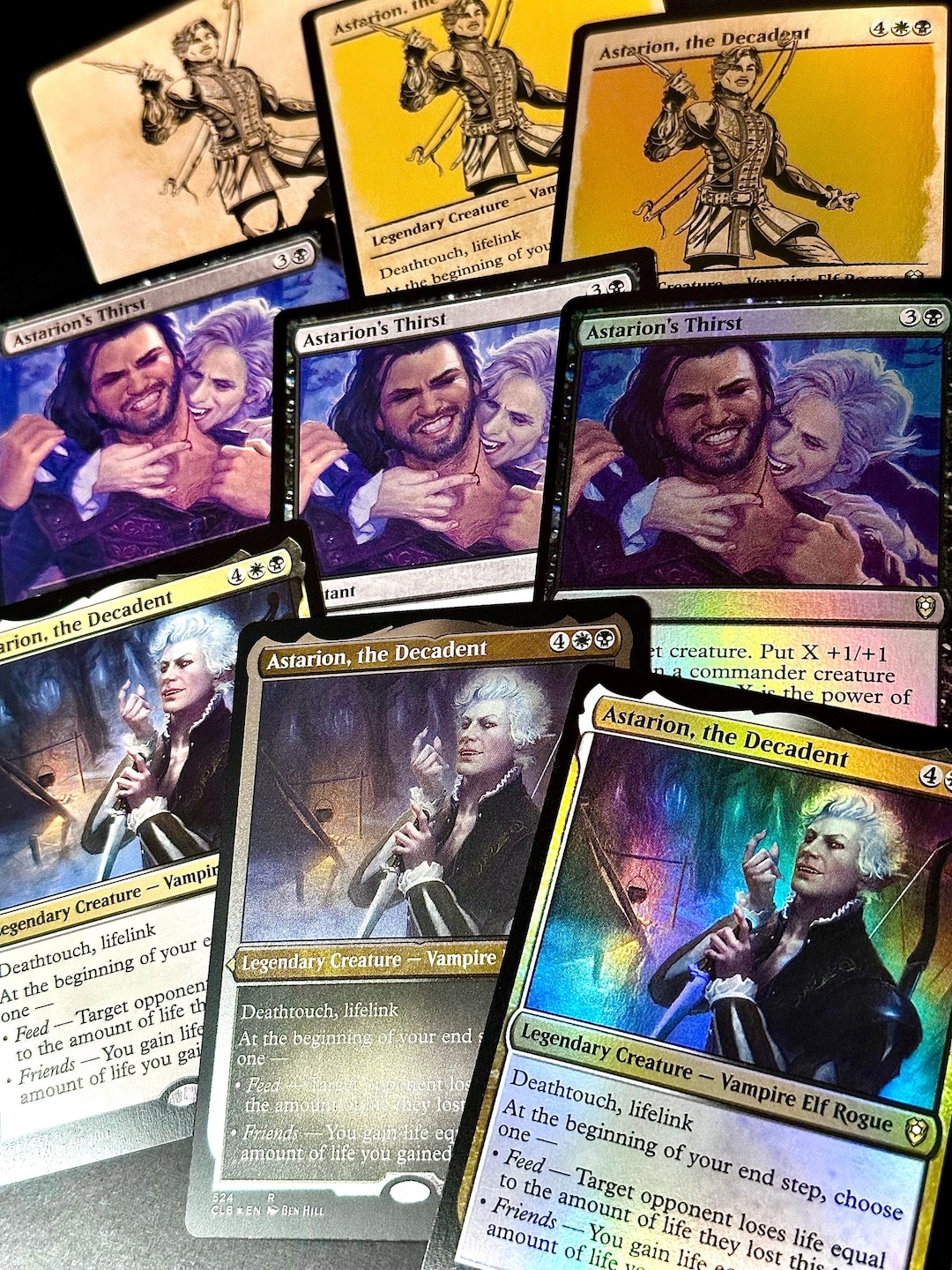 9x Astarion Collection Baldur's Gate Official MTG Cards - Etsy