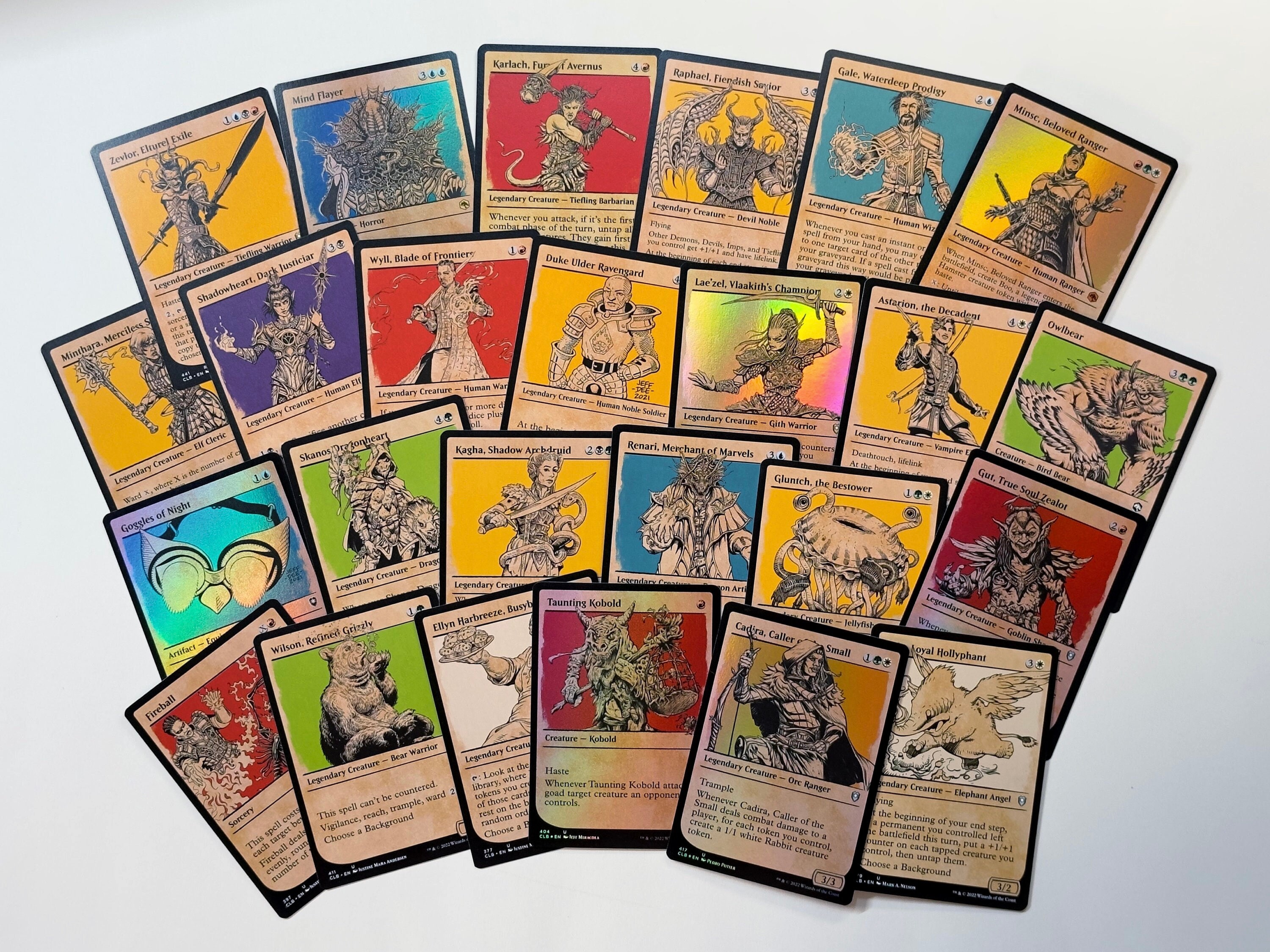 25x Baldurs Gate Forgotten Realms MTG Showcase Cards Set B - Etsy