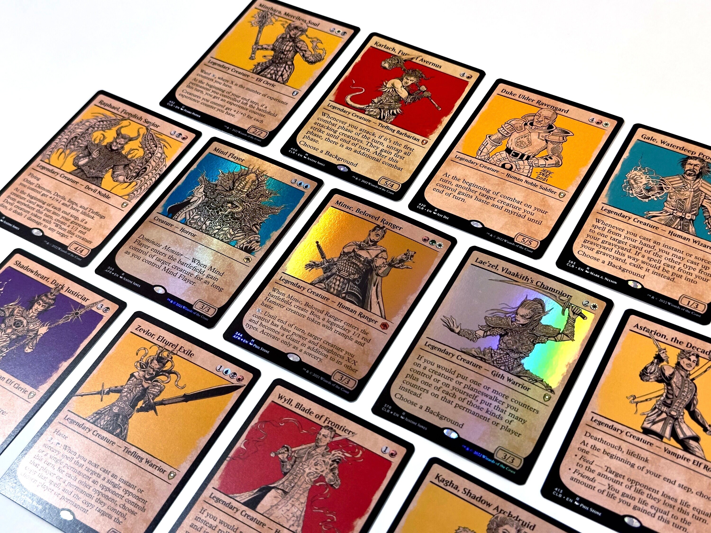 25x Baldurs Gate Forgotten Realms MTG Showcase Cards Set B - Etsy