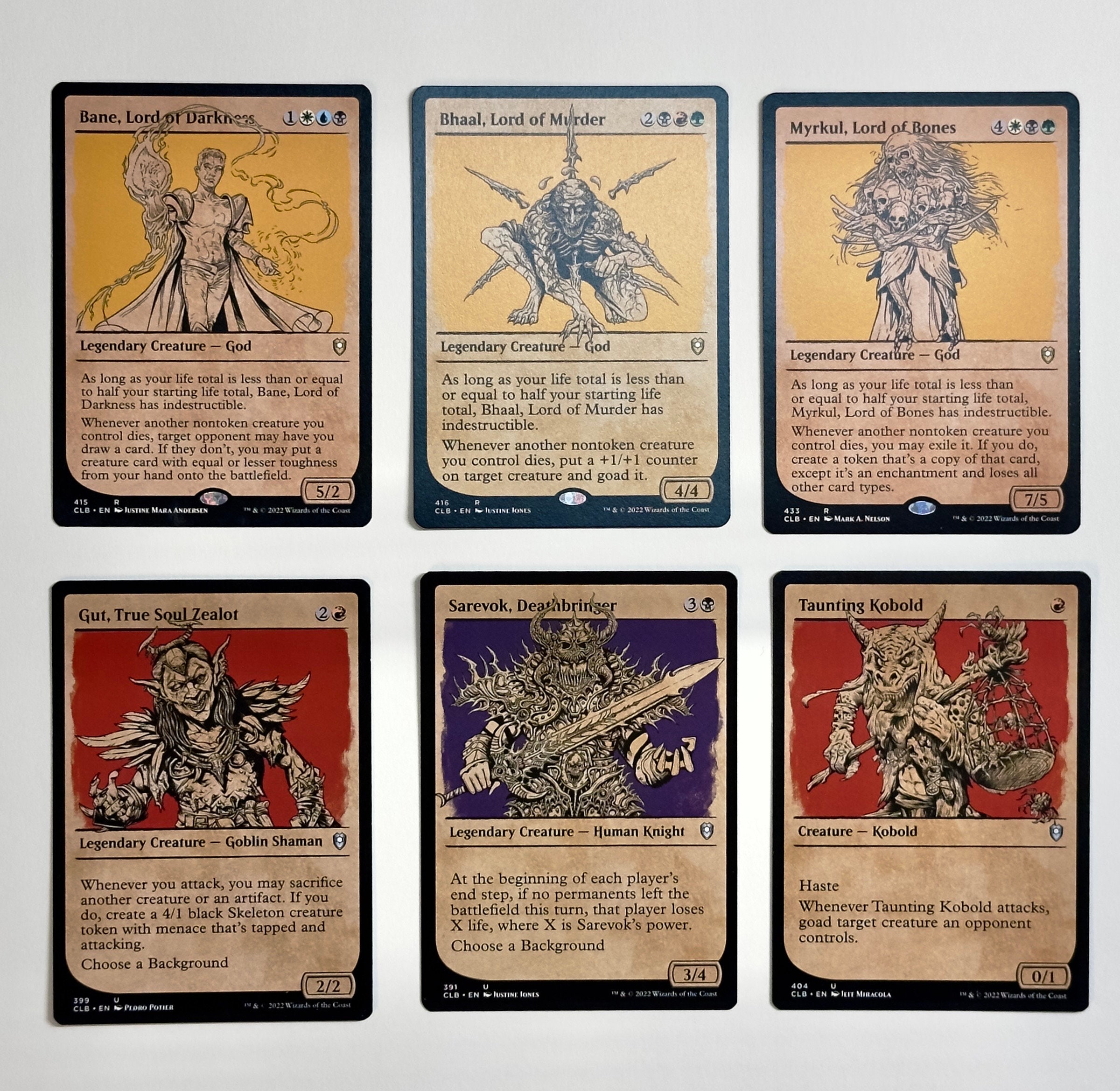 25x Baldurs Gate Forgotten Realms MTG Showcase Cards Set C - Etsy