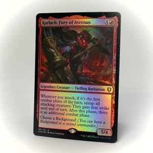 Holographic Baldur's Gate MTG Card Collection: Karlach, Shadowheart ...
