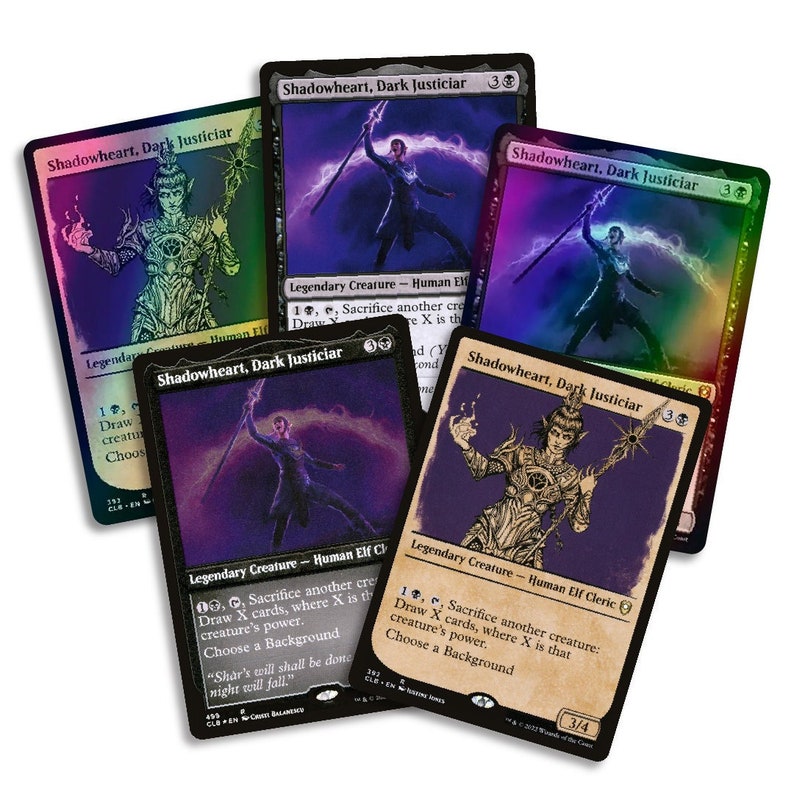 5x Shadowheart Collection Baldur's Gate Official MTG Cards - Etsy