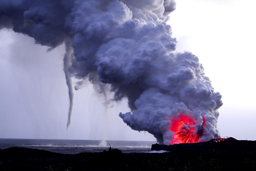 Lava Explosion on Kilauea Volcano - Hawaiian Nature Photography - Big ...