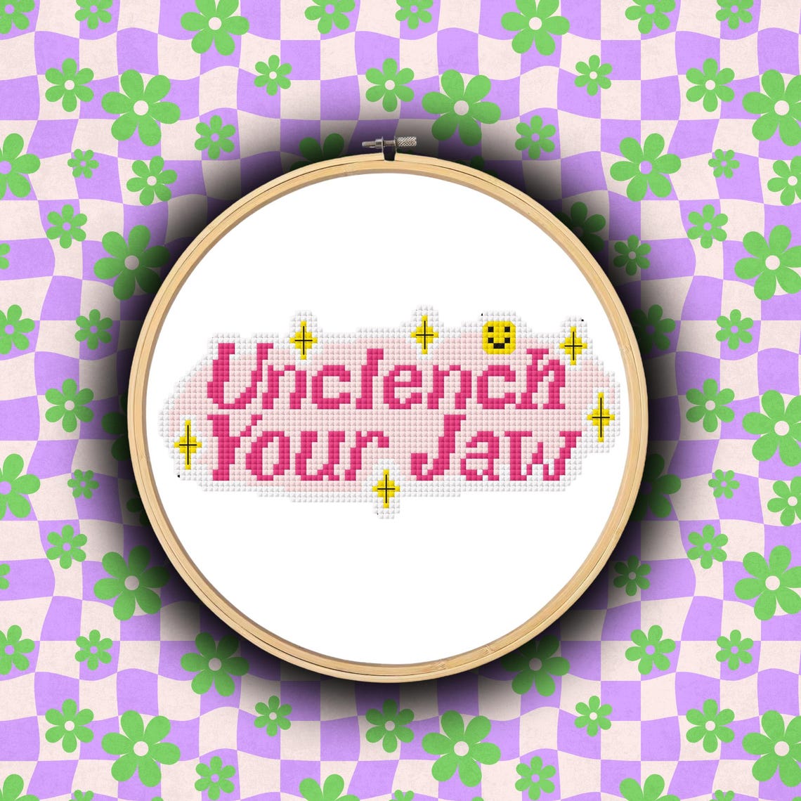 Unclench Your Jaw Cross Stitch Pattern - Etsy