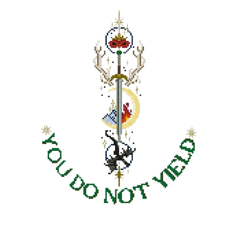 Throne of Glass You Do Not Yield Cross Stitch Pattern - Etsy