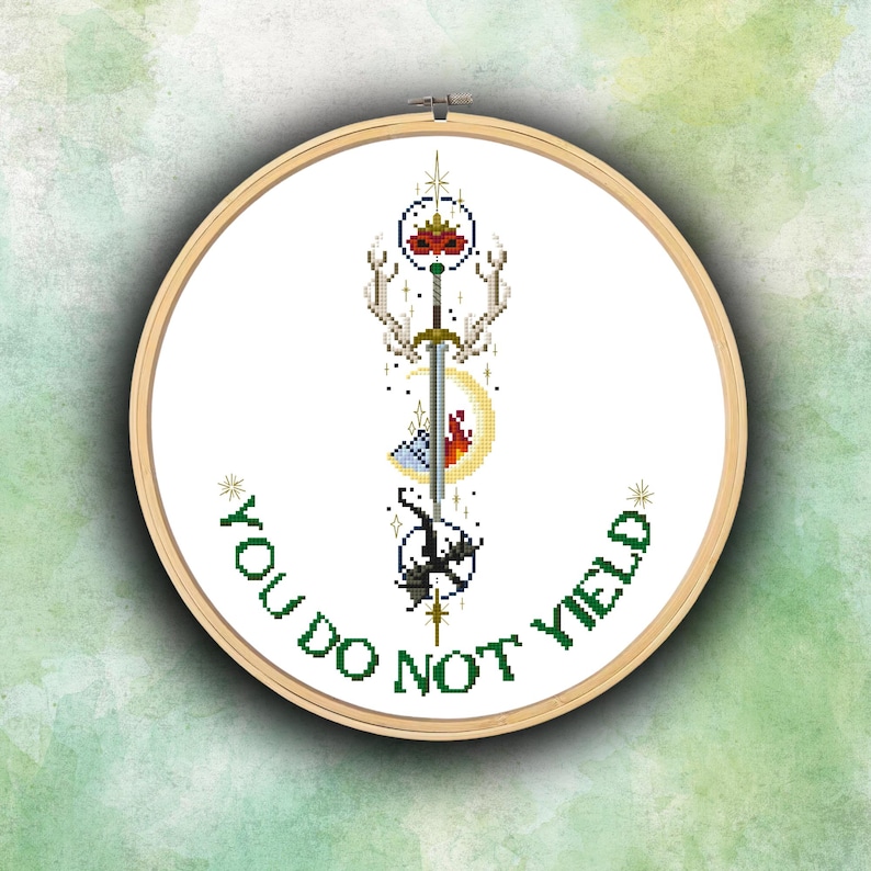 Throne of Glass You Do Not Yield Cross Stitch Pattern - Etsy