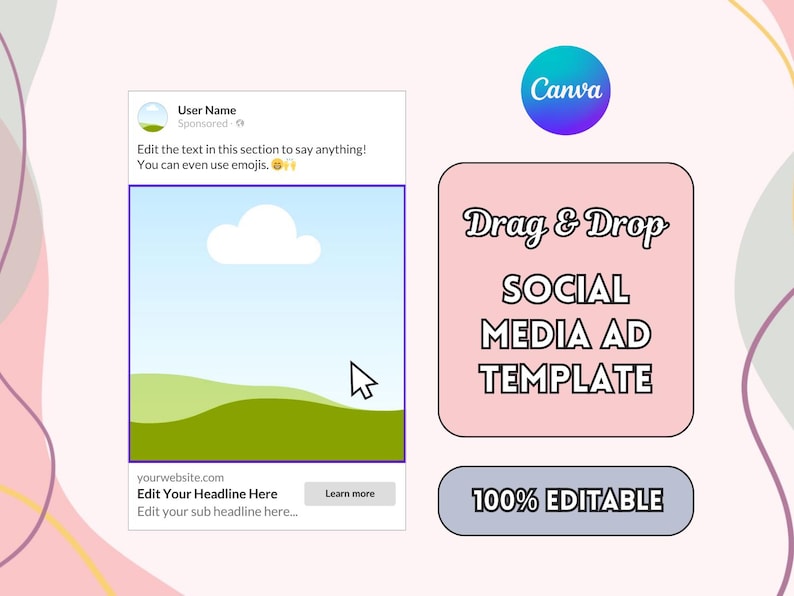 Facebook Post Mockup Template | Canva Facebook Ad Mockup | Social Media ...