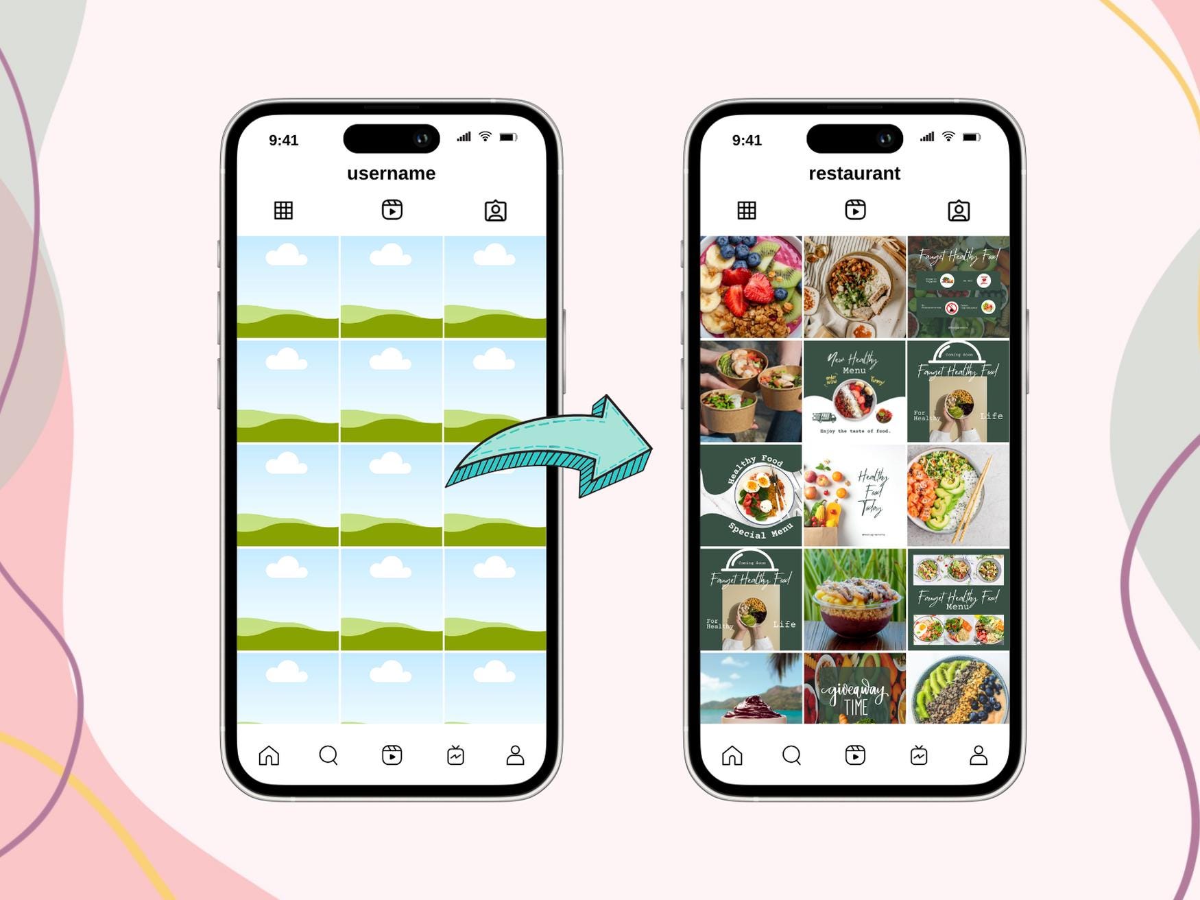 Instagram Grid Mockup | Canva Instagram Grid Template | Instagram Grid ...